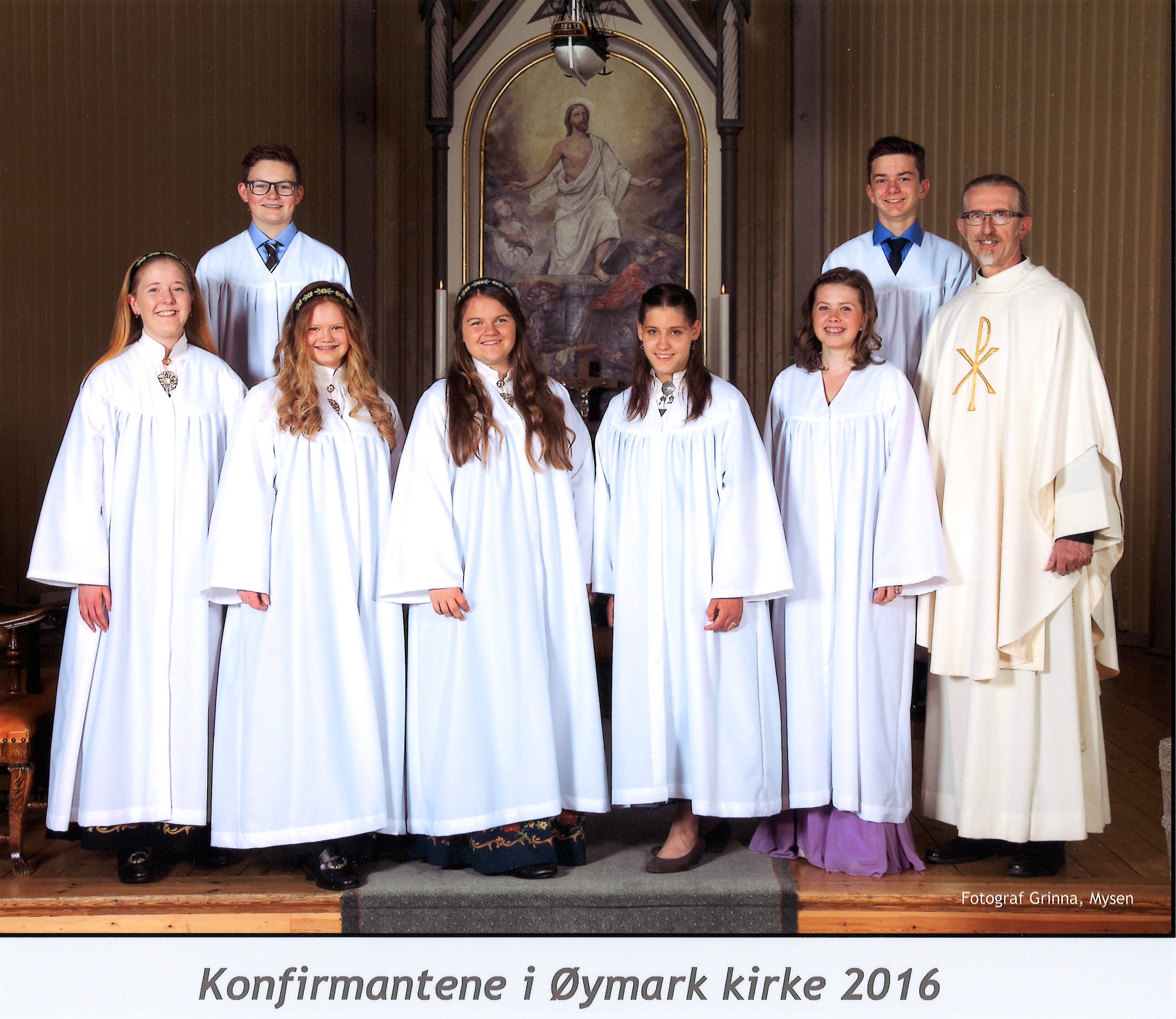 Konfirmantbilde Øymark - Marker kirkelige fellesråd